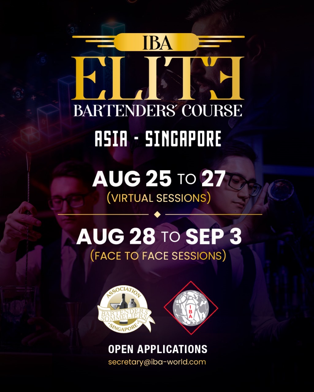ELITE BARTENDER’S COURSE 2025 ASIA – IBA